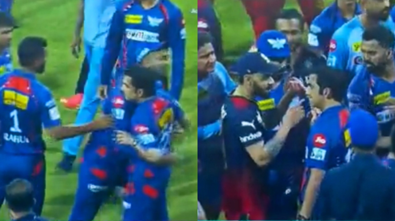 Watch: Virat Kohli and Gautam Gambhir get involved in a heated argument after LSG vs RCB match